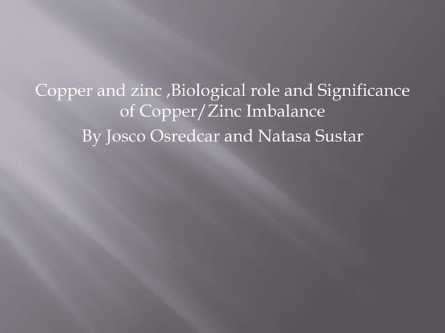 bioinorganic chemistry of copper | PPT