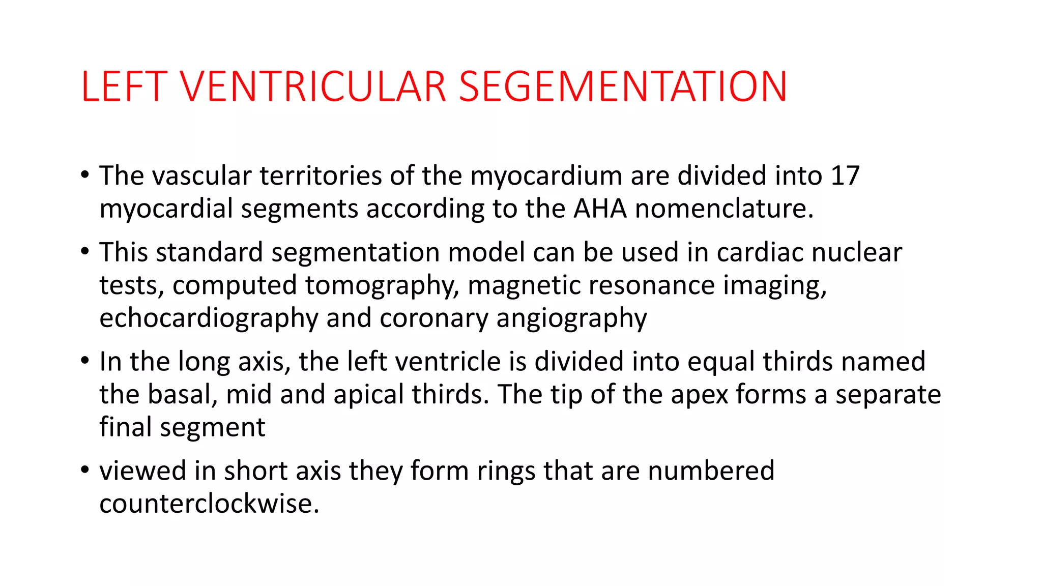 Cardiac anatomy and imaging techniques | PPTX
