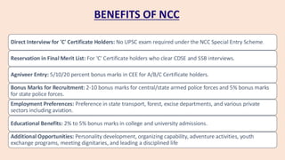 This presentation is all about making people aware about the NCC | PDF