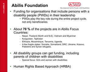 Disability in a Global Context: People with Disabilities in Society - the Diversity and the ...