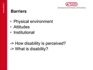 Disability in a Global Context: People with Disabilities in Society ...