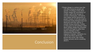 The Threats of Climate Change | PPTX