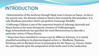 Nasya Karma: Understanding it's Benefits | PPTX