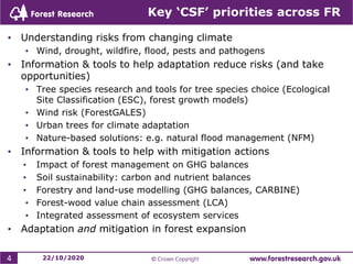 'Climate smart forestry' in Forest Research - James Morrison & Robert ...