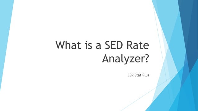 What is a SED Rate Analyzer? | PPT