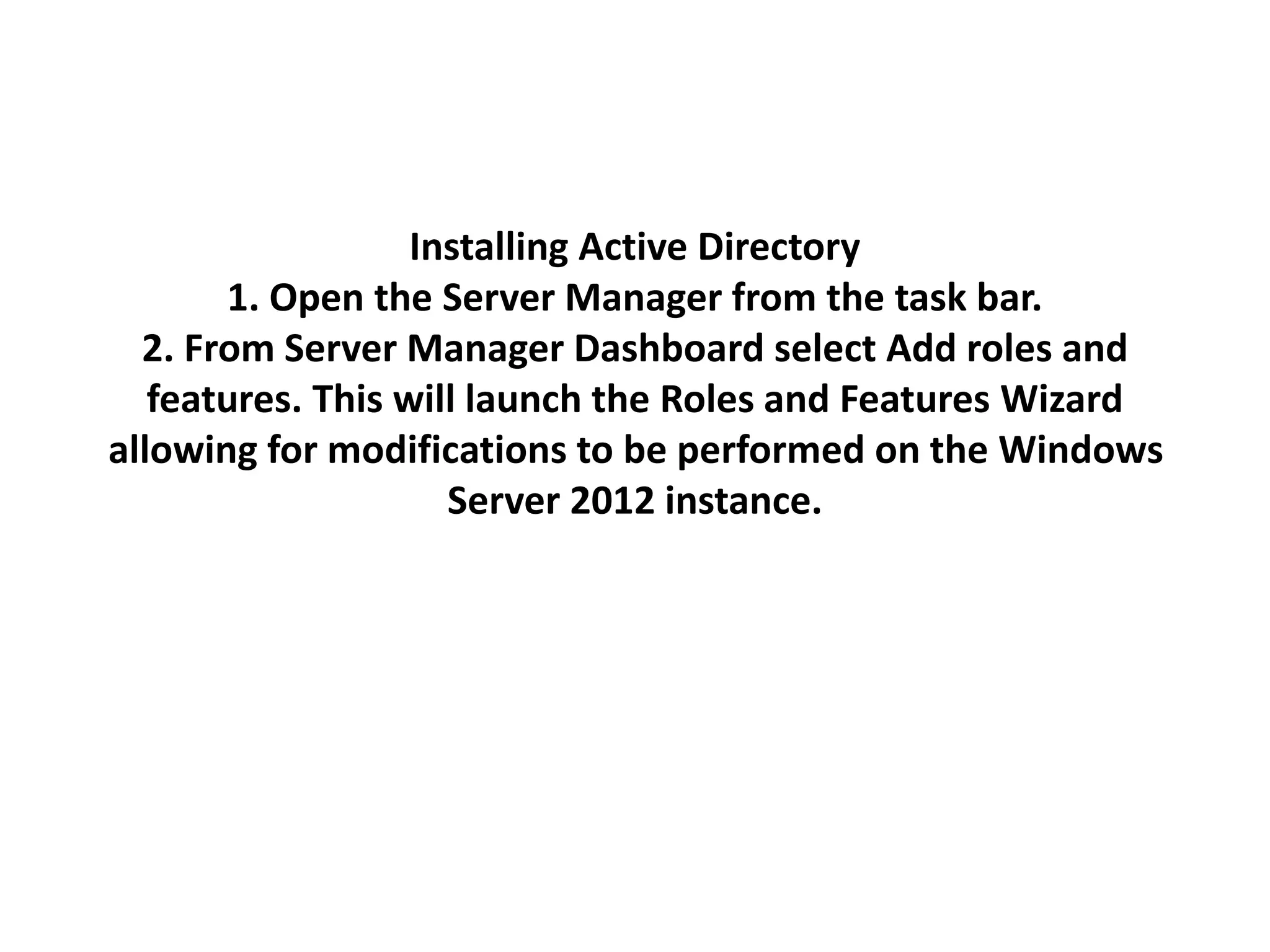 how to install active directory easy and simple | PPTX