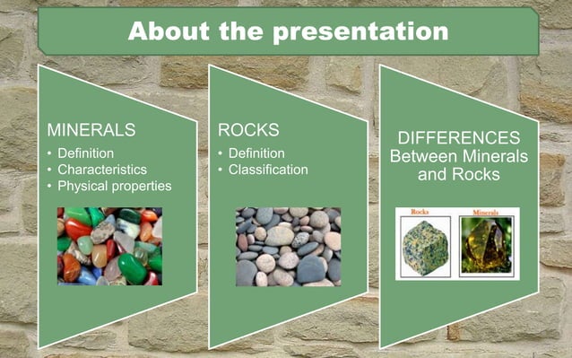 DIFFERENCES Between Minerals and Rocks | PPTX