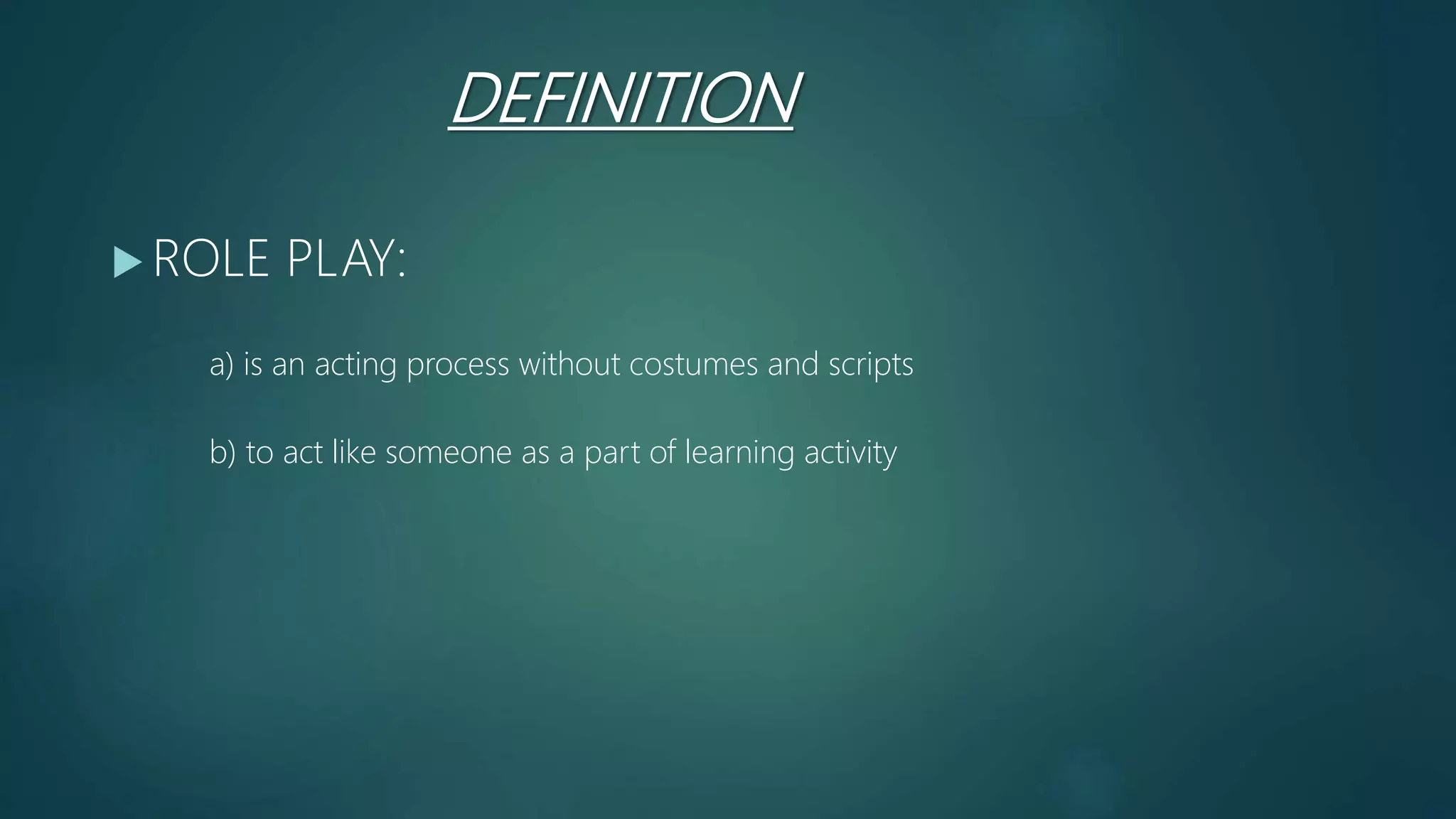 role play,simulation,drama | PPT