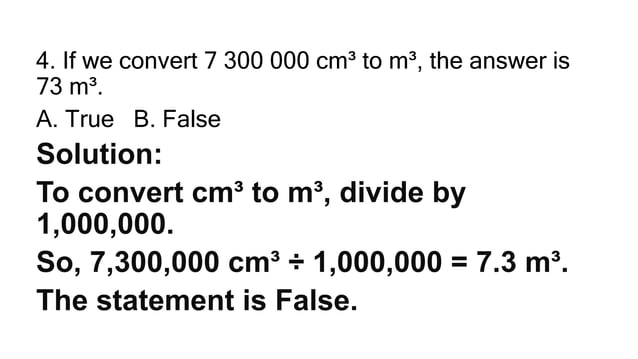 Converstion of cubic meter to cm vice versa. pptx | PPT