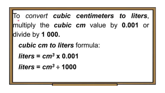 Converstion of cubic meter to cm vice versa. pptx | PPT