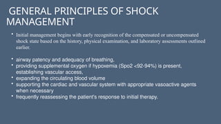Management of shock in children presentation | PPTX
