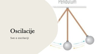 Oscilacije (fizika za 8 razred, objasnjeno) | PPTX