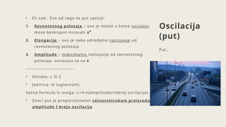 Oscilacije (fizika za 8 razred, objasnjeno) | PPTX