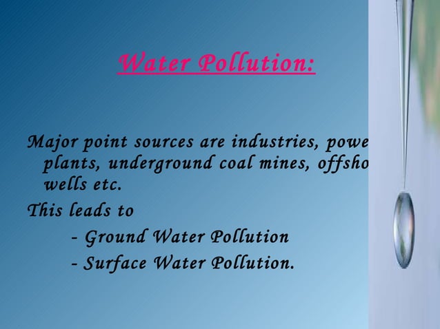 water pollution and its treatment | PPT