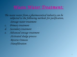 water pollution and its treatment | PPT