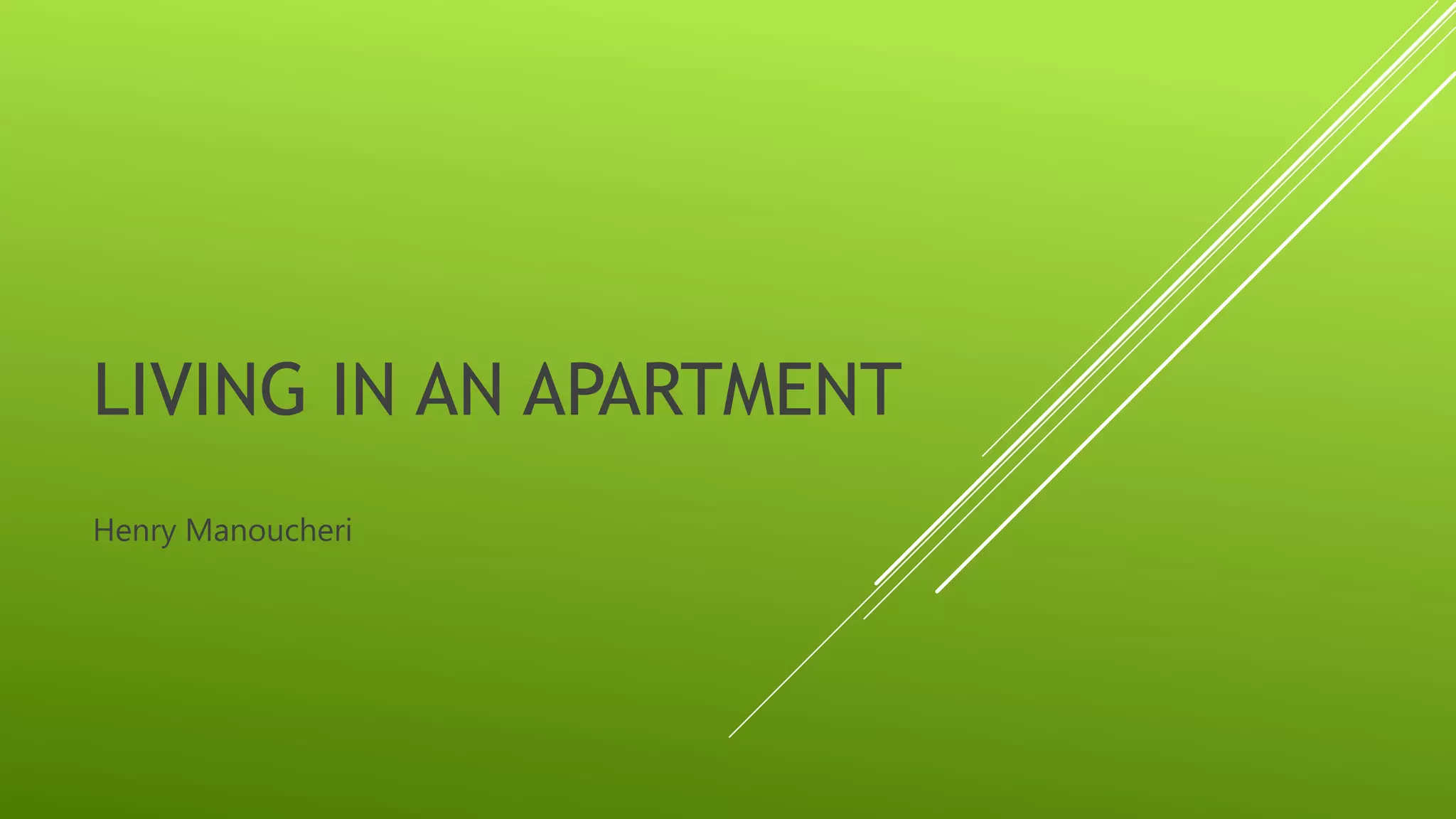 Living In An Apartment | PPT