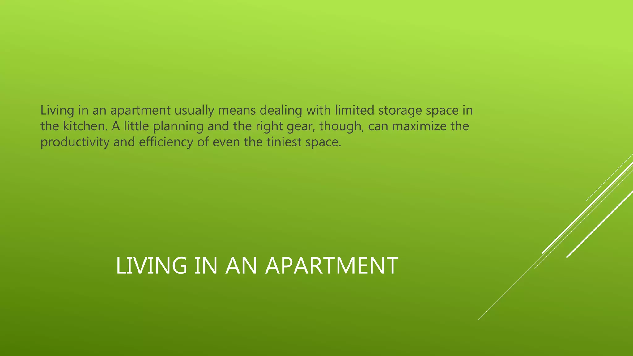 Living In An Apartment | PPT