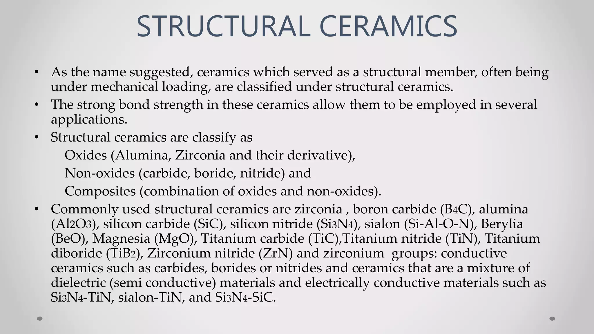 LASER MACHINING OF STRUCTURAL CERAMICS | PPT