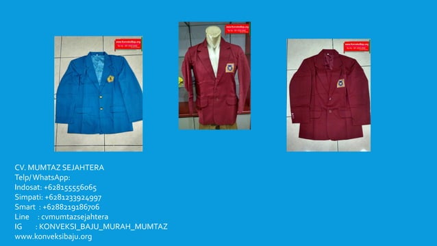 Almet Polos Depan Belakang, Jas Almamater Pesantren, Jaket Almet , CP ...
