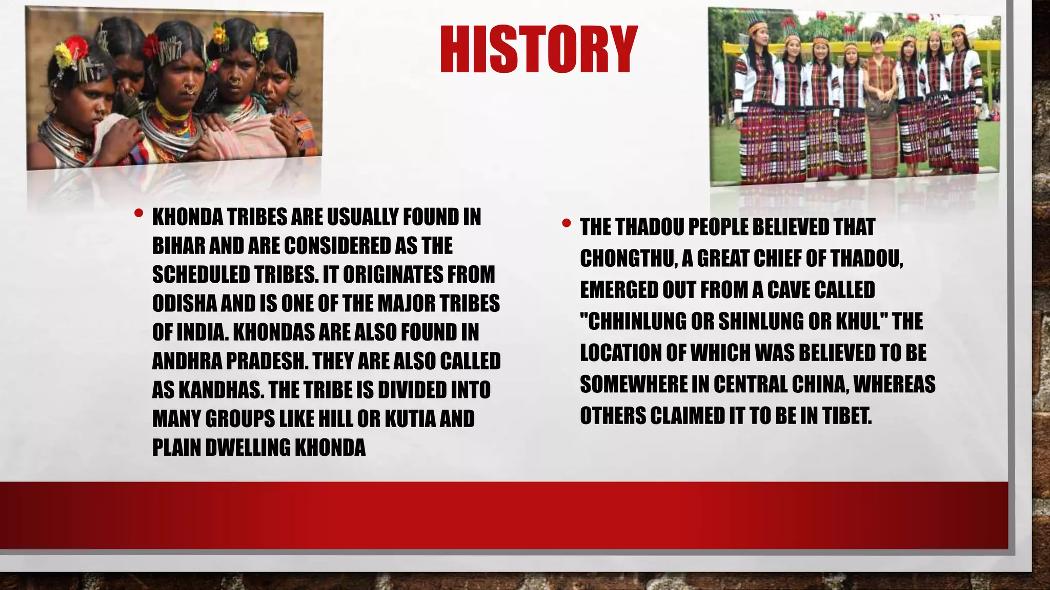 KHONDS AND THADOU | PPTX