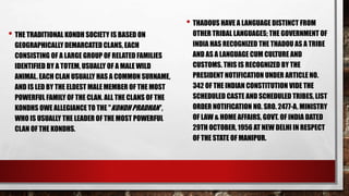 KHONDS AND THADOU | PPTX