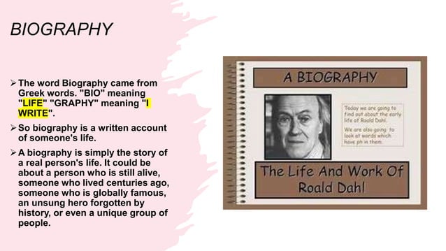 Autobiography VS Biography | PPTX