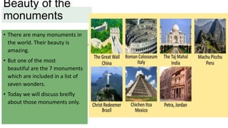 7 WONDERS OF THE WORLD | PPTX