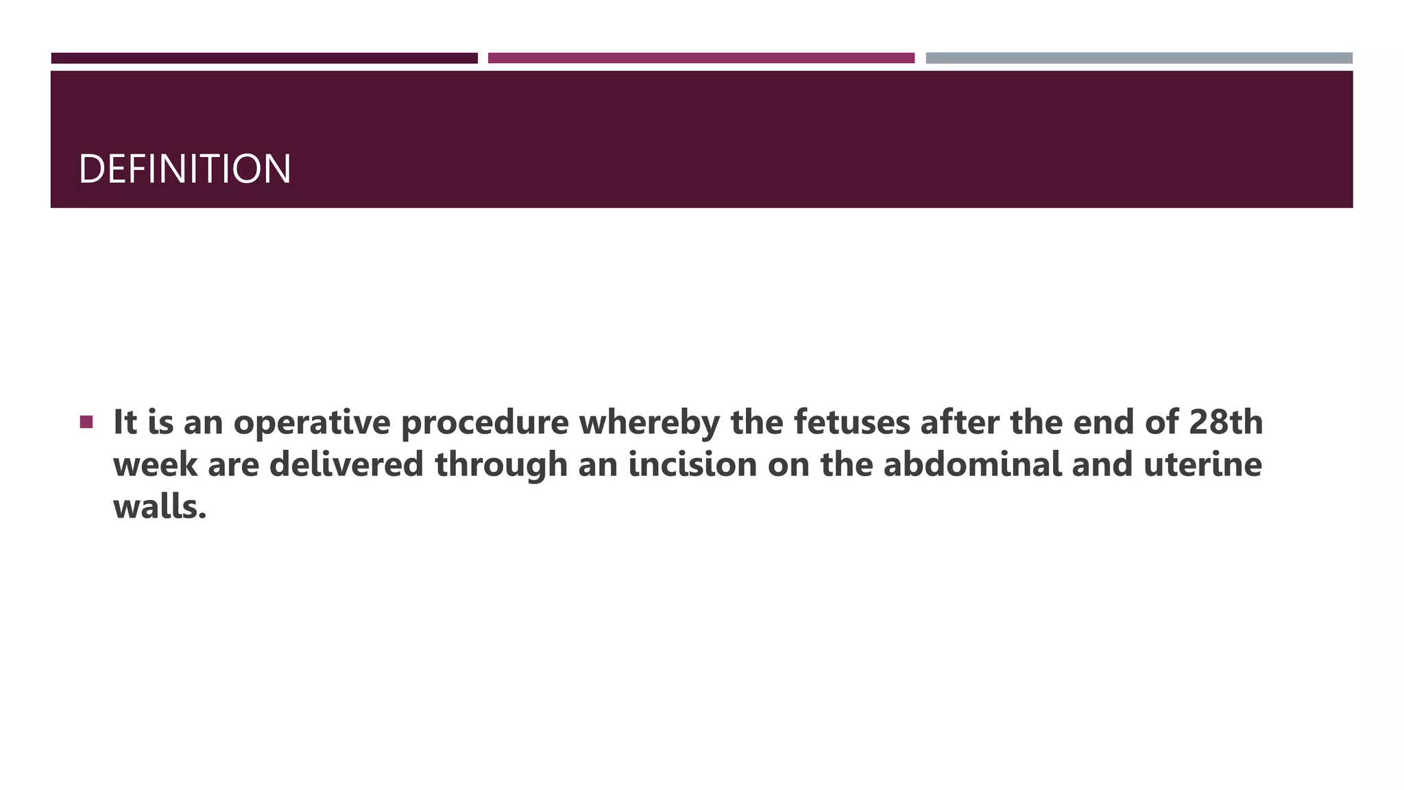 Cesarean Section Ppt