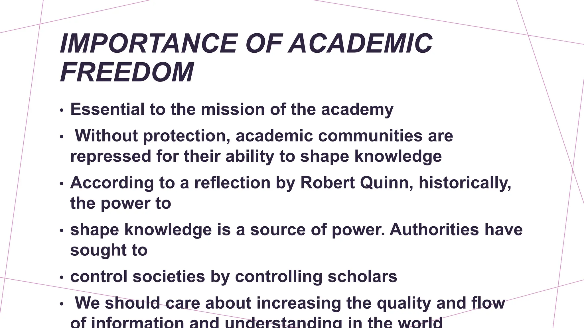 Presentation about The academic freedom . | PPTX