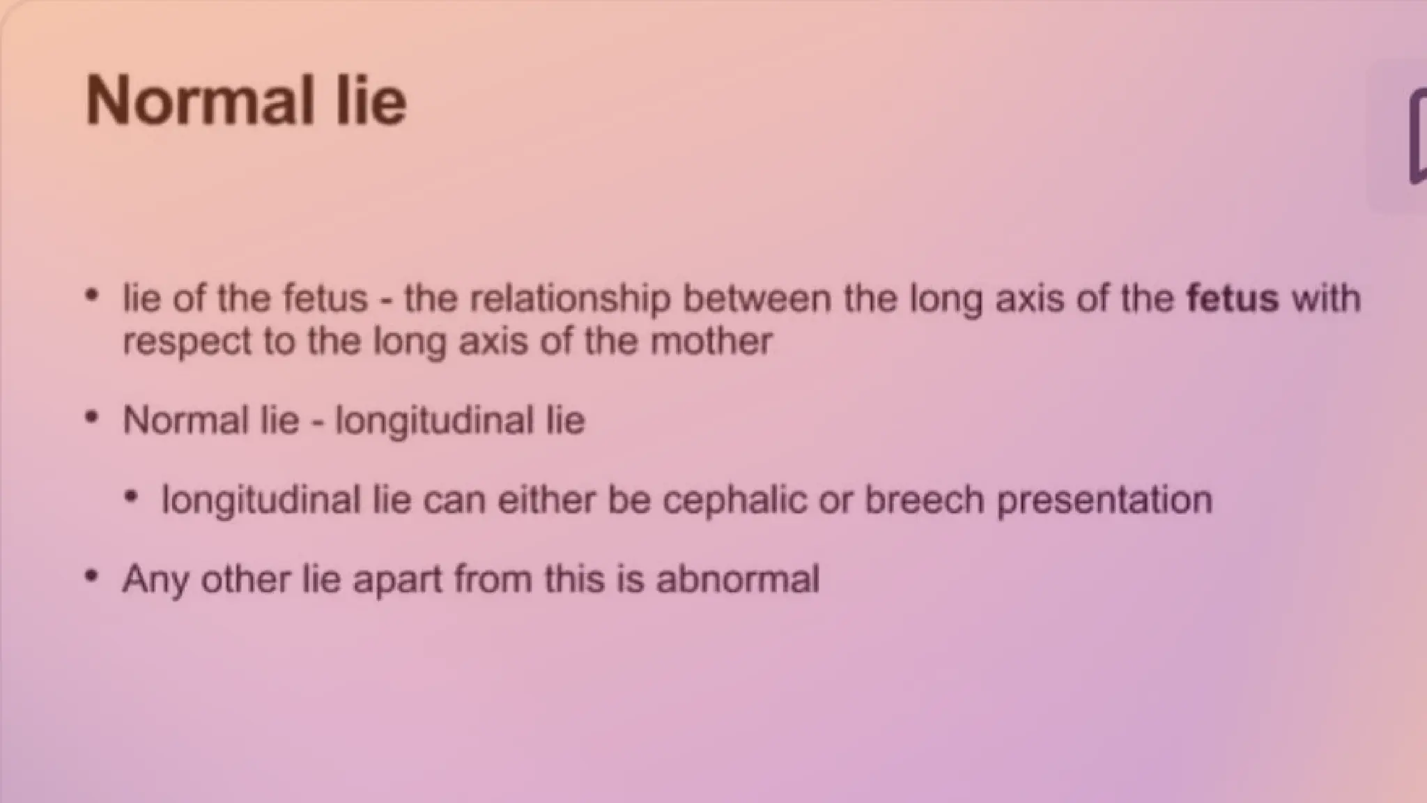 abnormal presentations of fetu s in womb | PPTX
