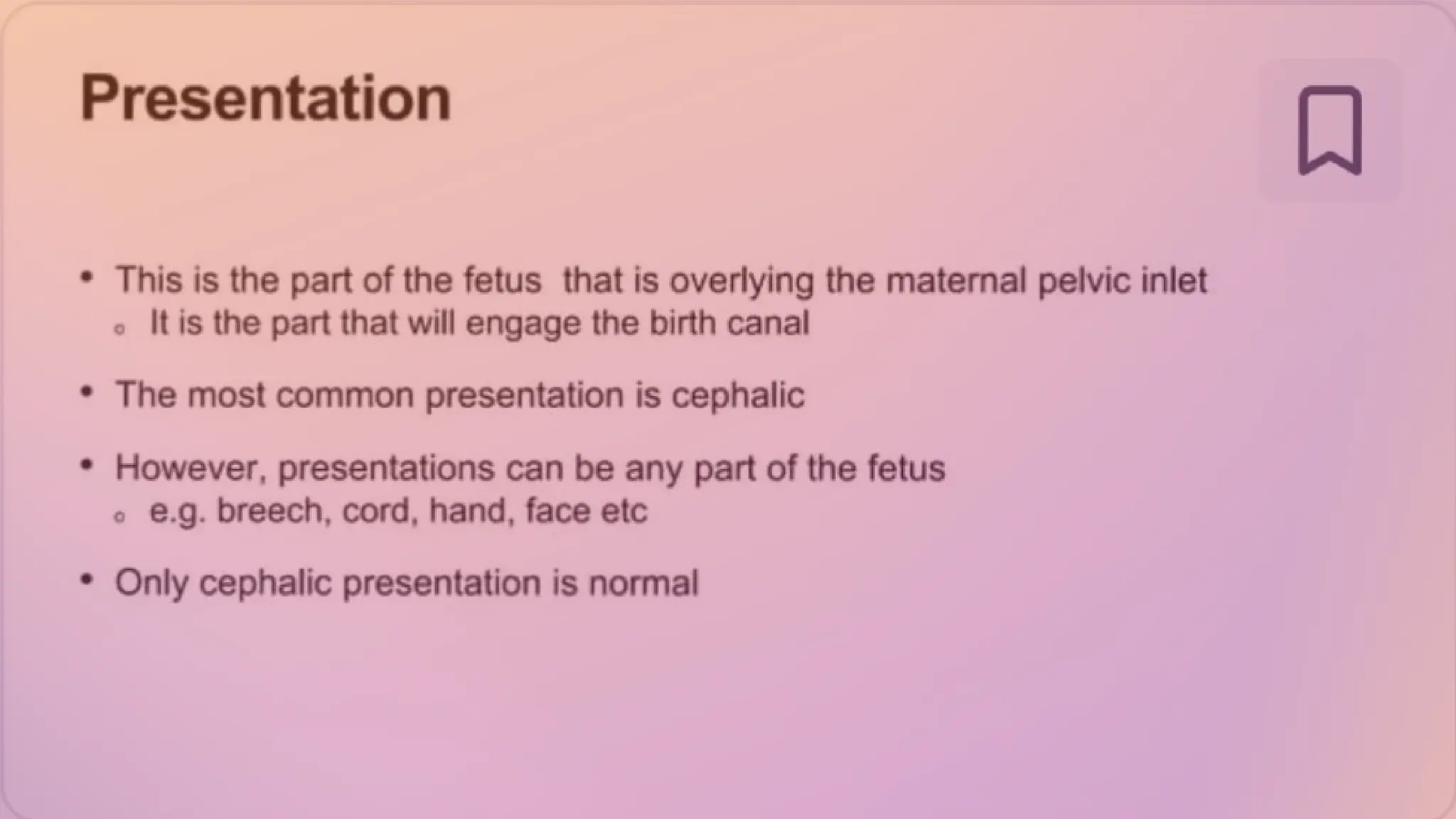 abnormal presentations of fetu s in womb | PPTX