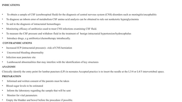 This book is the book on lumbar puncture procedire | PPT
