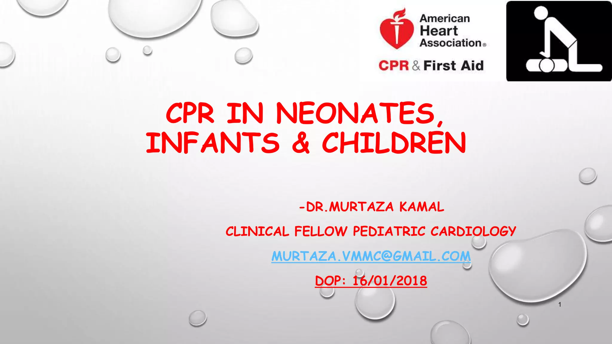 CPR IN NEONATES, INFANTS AND CHILDREN | PPTX