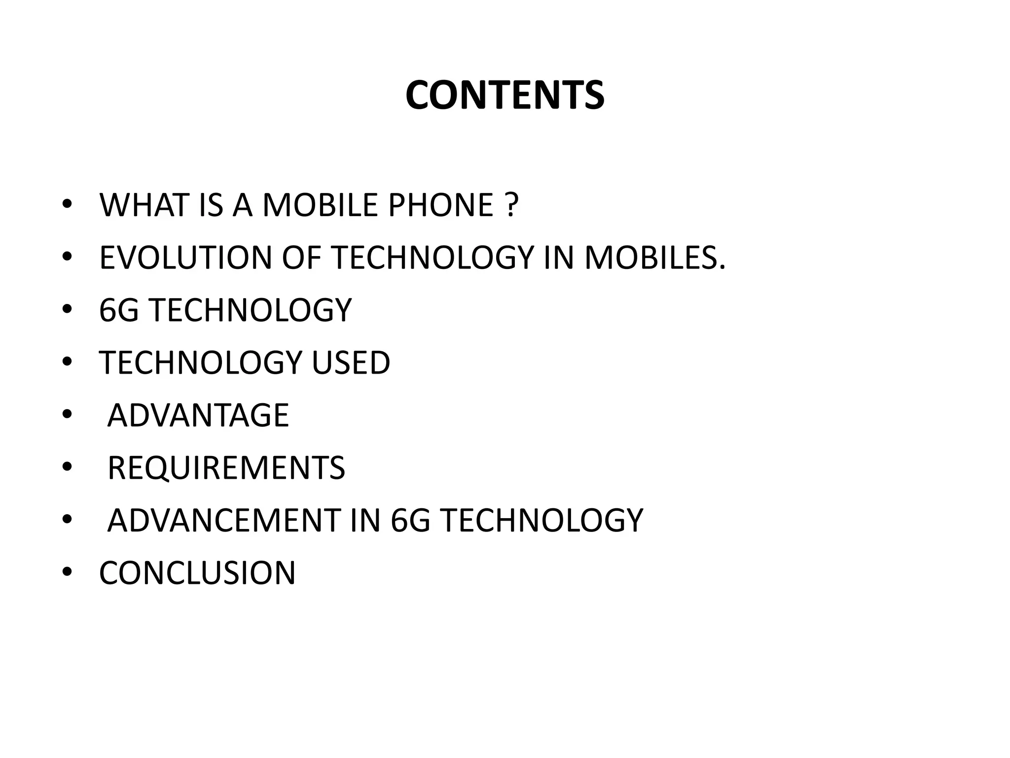6 g mobile technology | PPTX