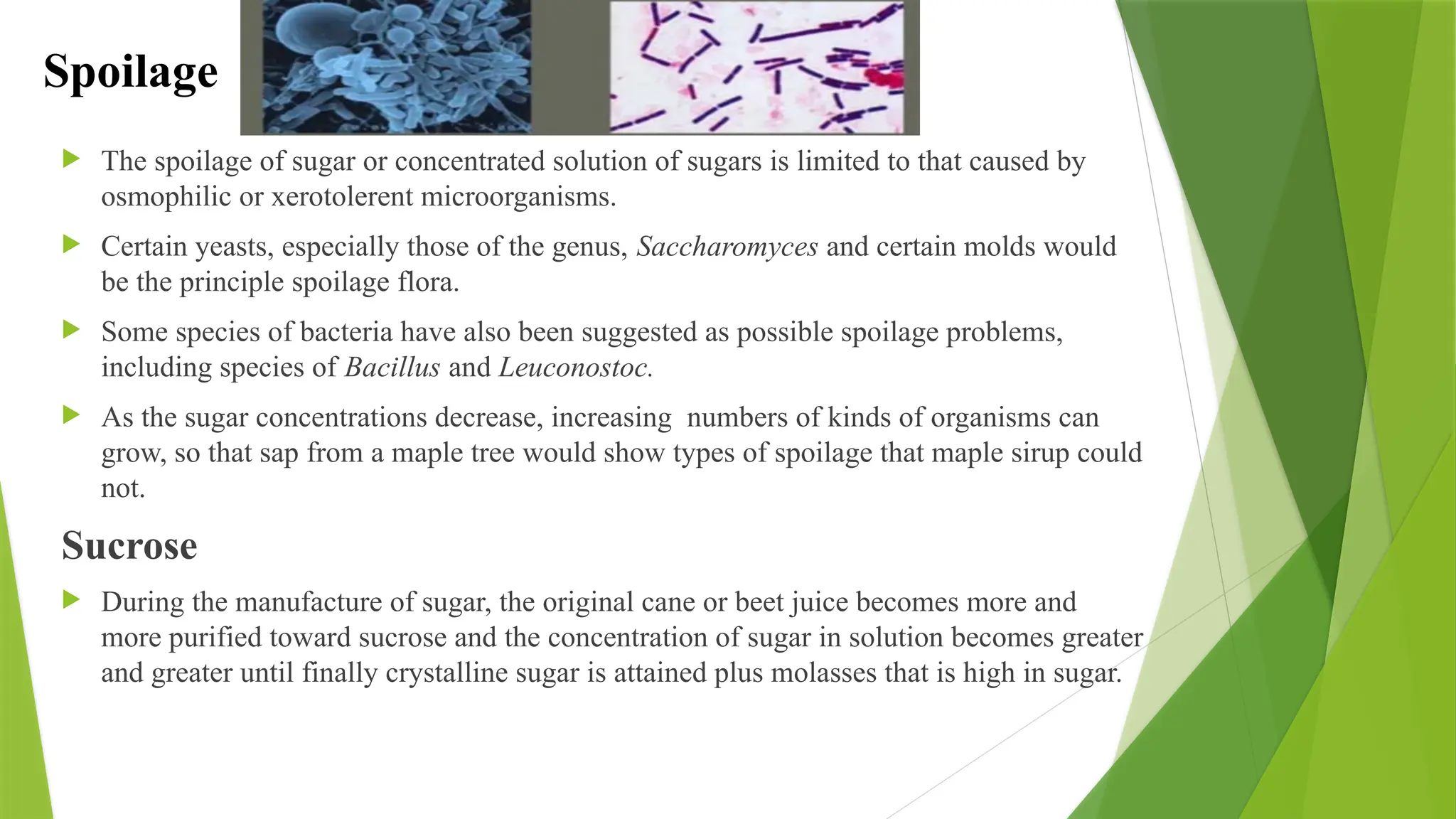 Sugars and Sugar product-Food microbiology | PPTX