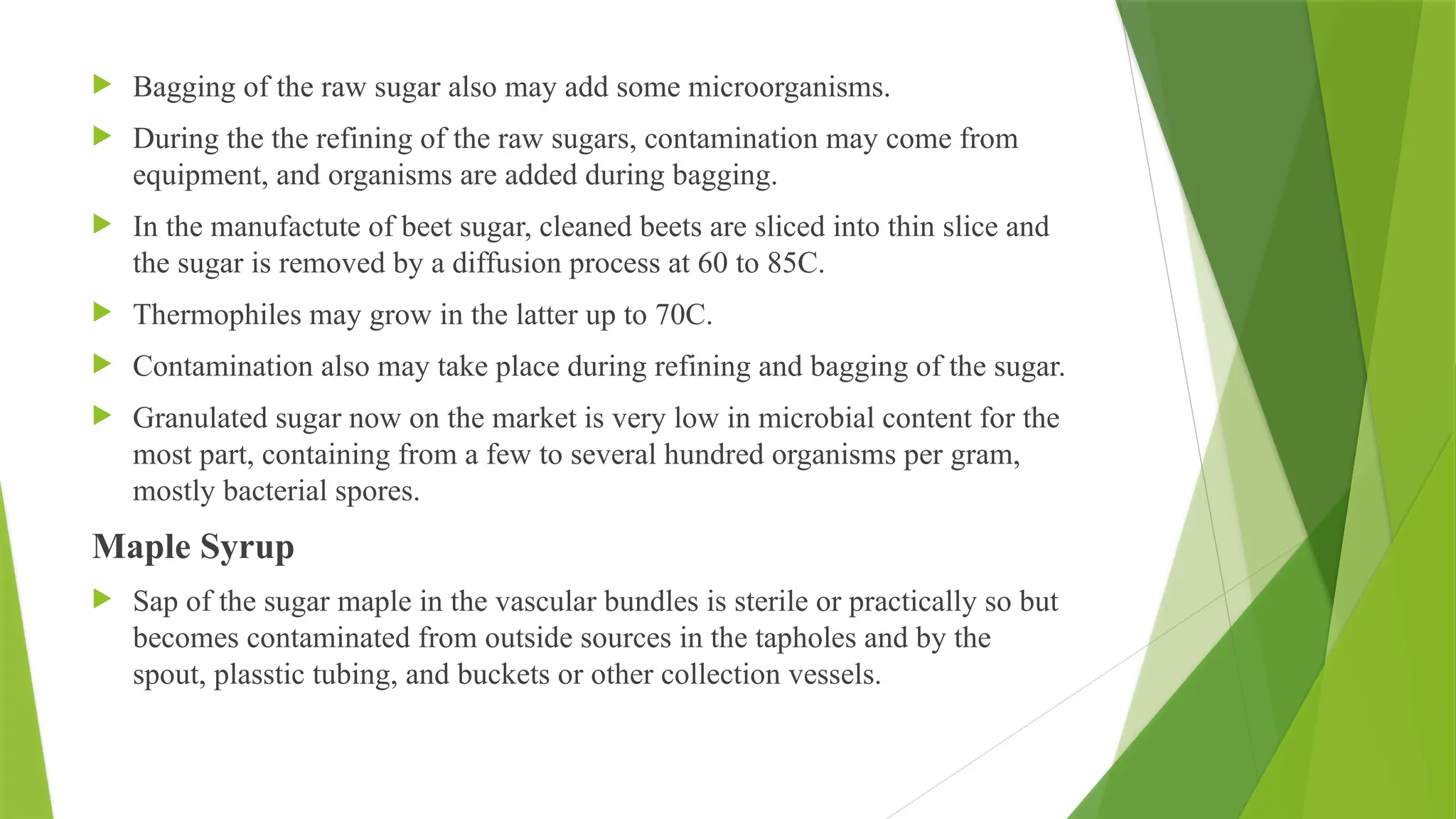 Sugars and Sugar product-Food microbiology | PPTX