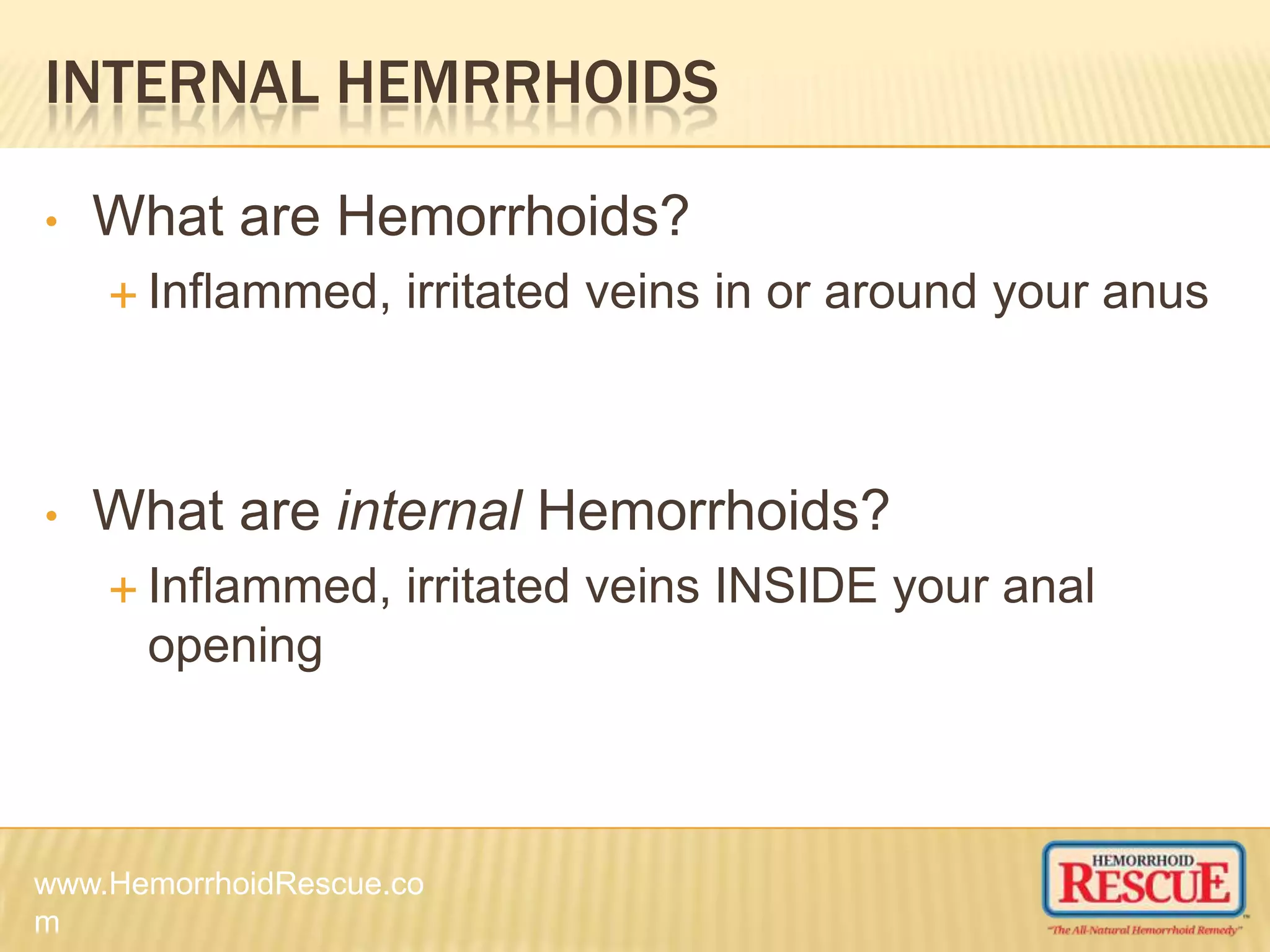 Internal Hemorrhoids | PPTX