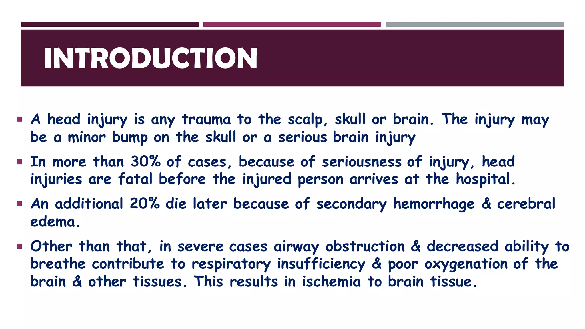 Head injury | PDF