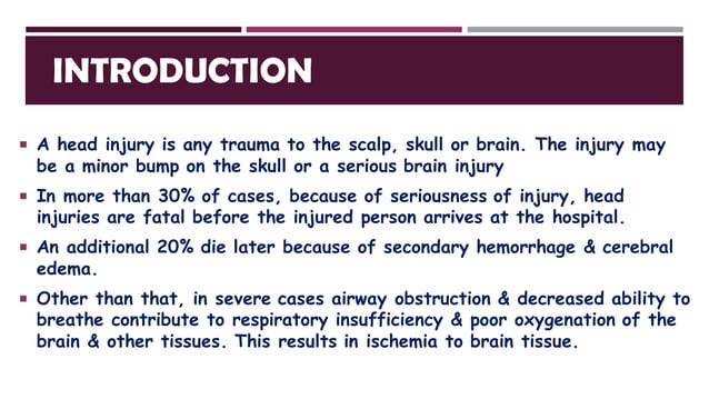 Head injury | PDF | First Aid | Injuries