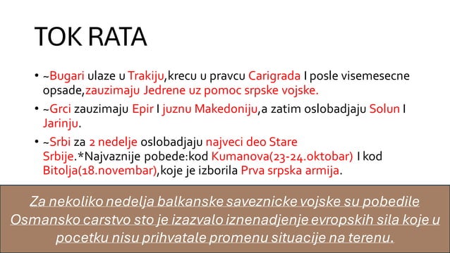 Prvi balkanski rat~~~~~~~~~~~~~~~~~~~~~~ | PPT