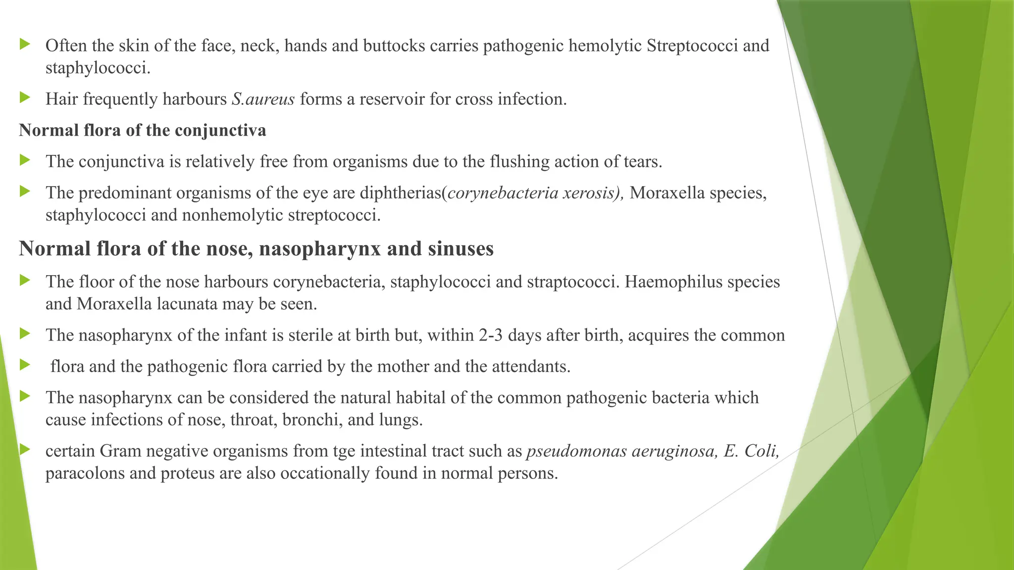 Normal flora of the body medical bacteriology | PPTX