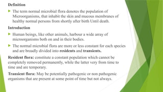 Medical bacteriology normal flora of the human body | PPTX