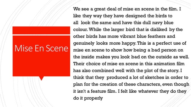 For The Birds Short Film Analysis | PDF