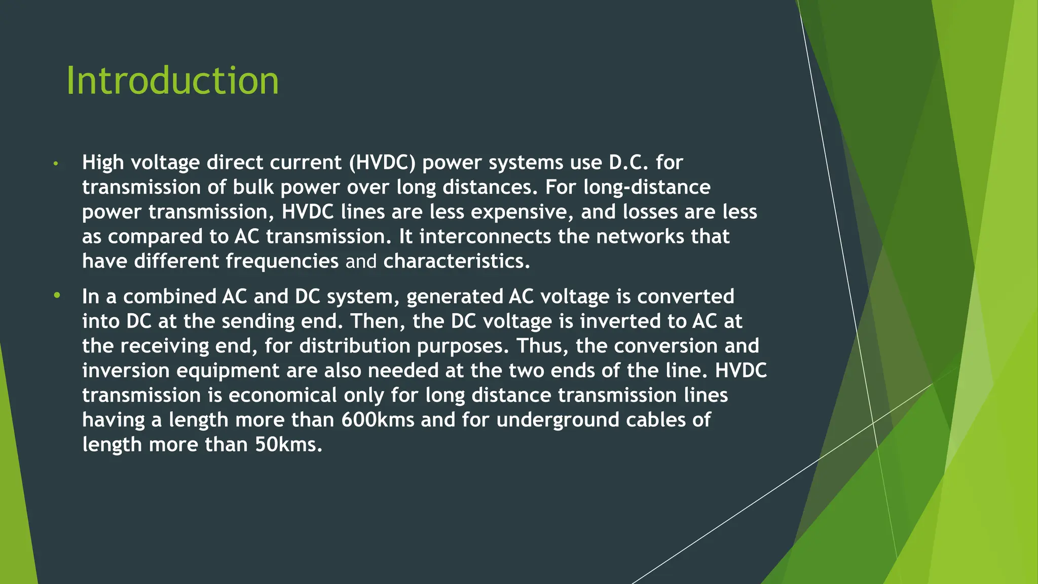 Hvdc Transmission System And Its Components Pptx Computer Networking Computing