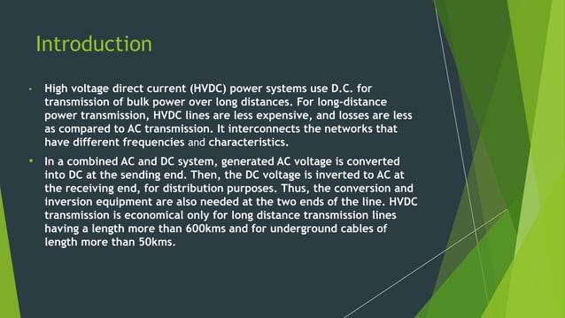 HVDC transmission system and its components | PPTX | Computer Networking | Computing