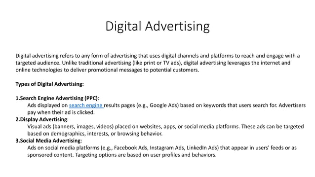 Digital Marketing / Digital Advertising. | PPT