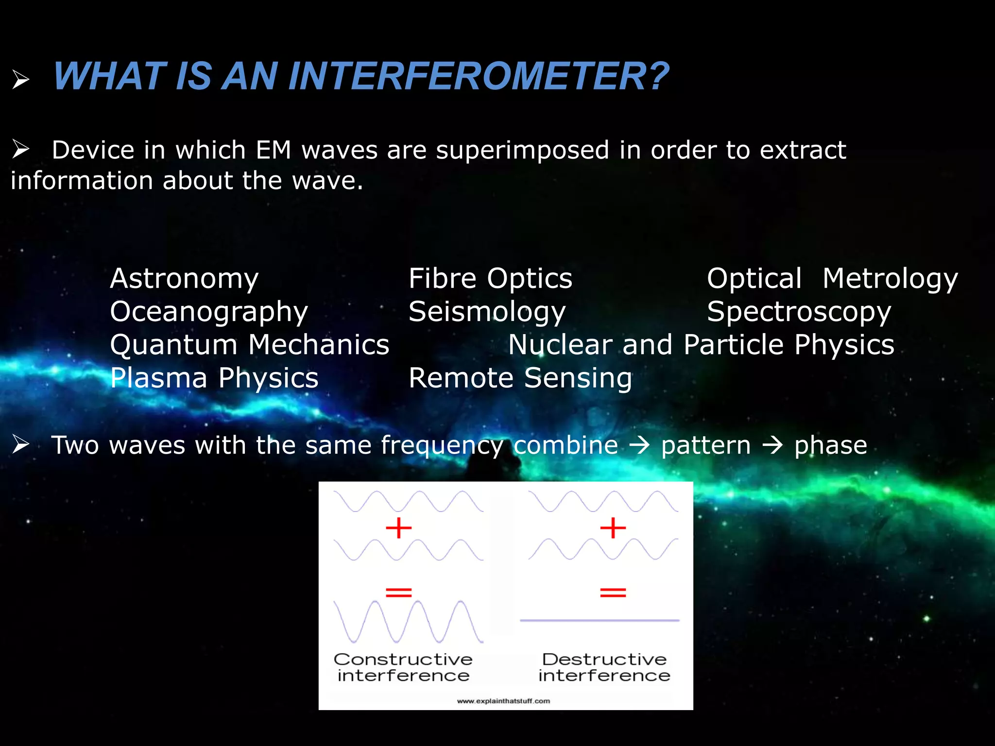 Interferometer: An insight in Gravitational Waves | PPTX | Physics | Science