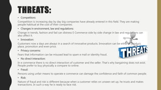E-Commerce Swot Analysis | PPTX