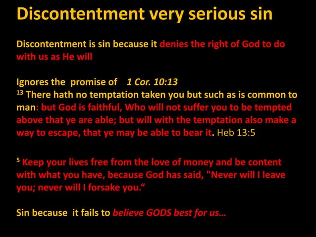 Contentment "How to learn contentment" | PPT