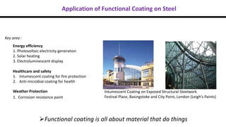 Functional Coatings on Steel in the Built Environment -Current and ...